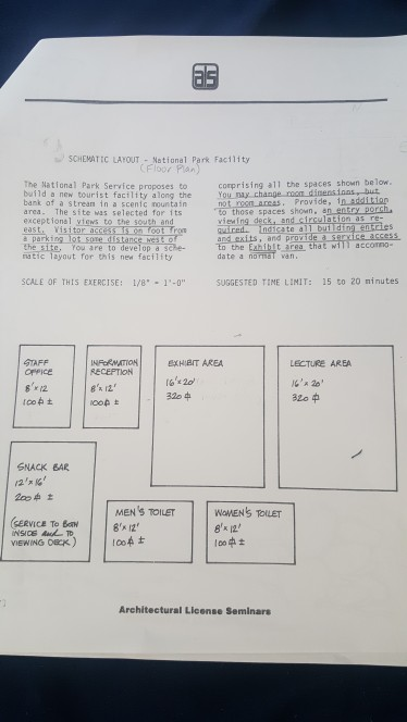 Solved SCHEMATIC LAYOUT-National Perk Facility Floor Plan | Chegg.com