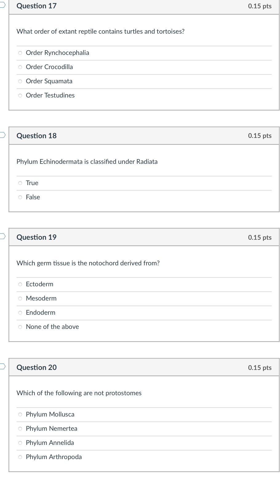 Solved > Question 8 0.2 pts Coelacanths are living fossils | Chegg.com