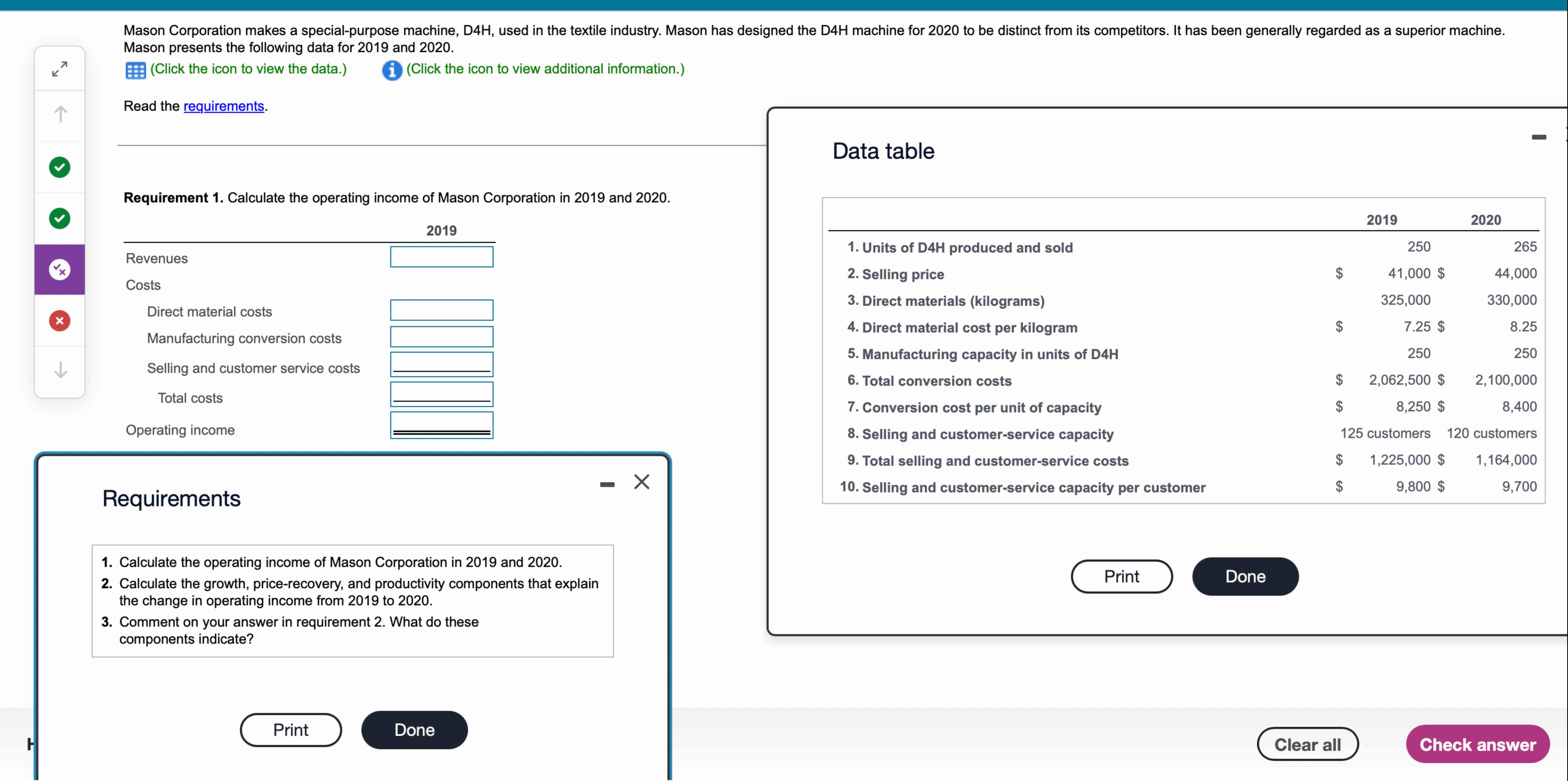 Solved solve all 3 ﻿requirements wit working: Mason presents | Chegg.com