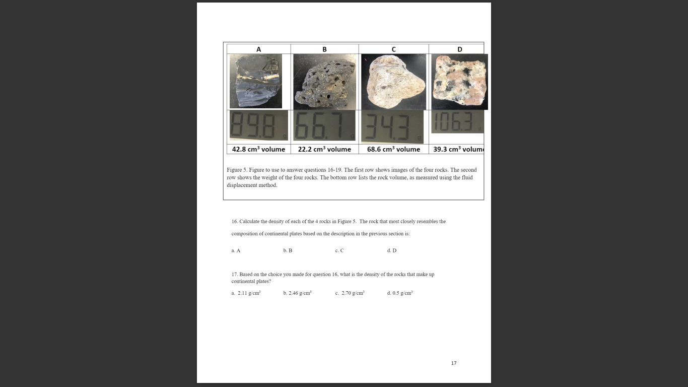 Solved 18. The rock that most closely resembles the | Chegg.com