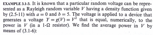 Solved EXAMPLE 3.1-3. It is known that a particular random | Chegg.com