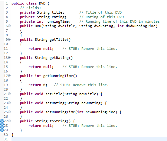 Solved Java DVD Manager Application Complete the DVD Manager | Chegg.com