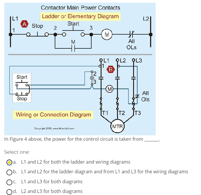 Solved In Figure 4 ﻿above, the power for the control circuit | Chegg.com