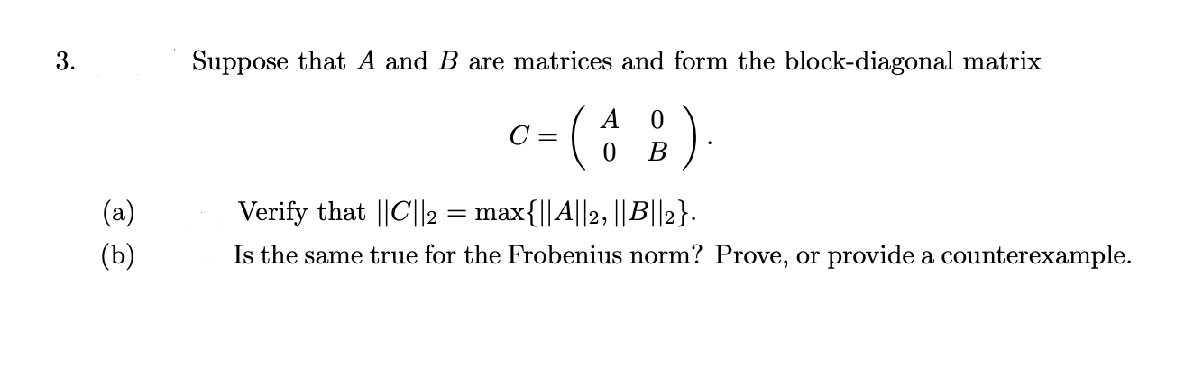 Solved Suppose that A and B are matrices and form the | Chegg.com