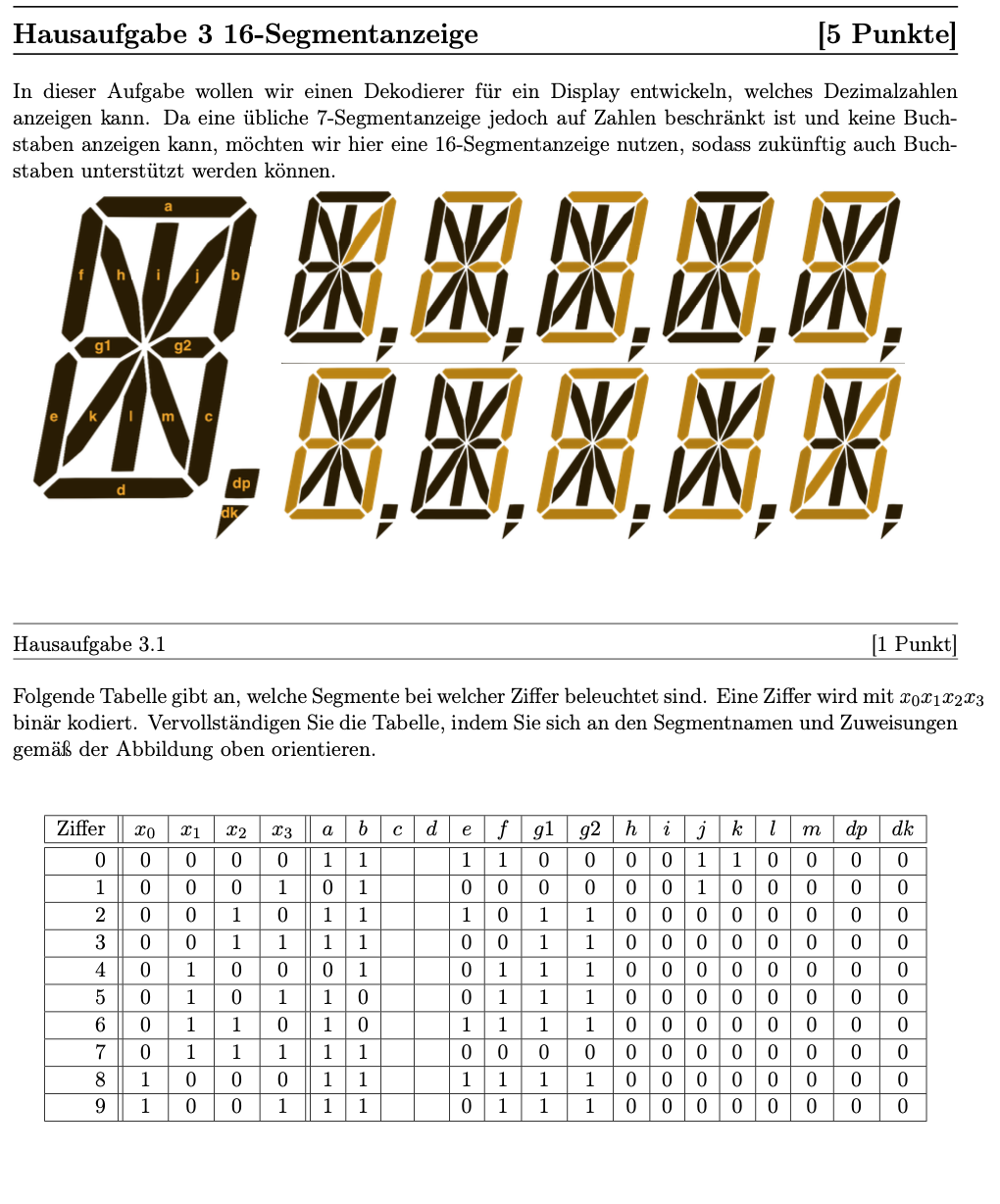 Solved Homework 3: 16-segment display [5 points]In this task | Chegg.com