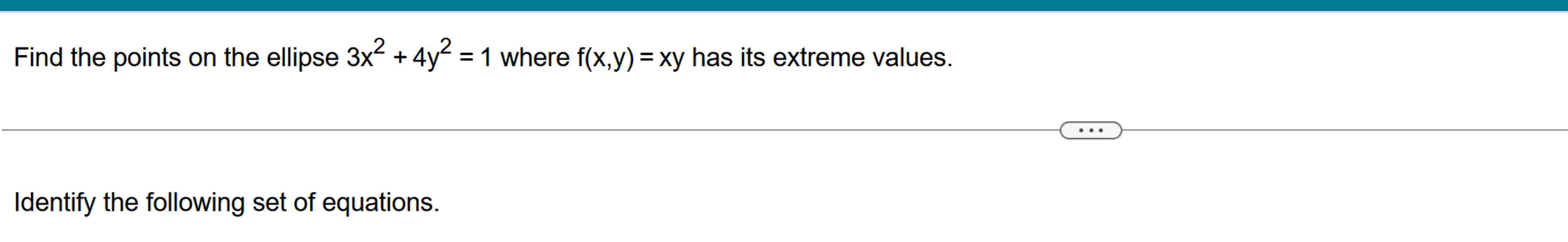 Find the points on ﻿the ellipse 3x2+4y2=1 ﻿where | Chegg.com