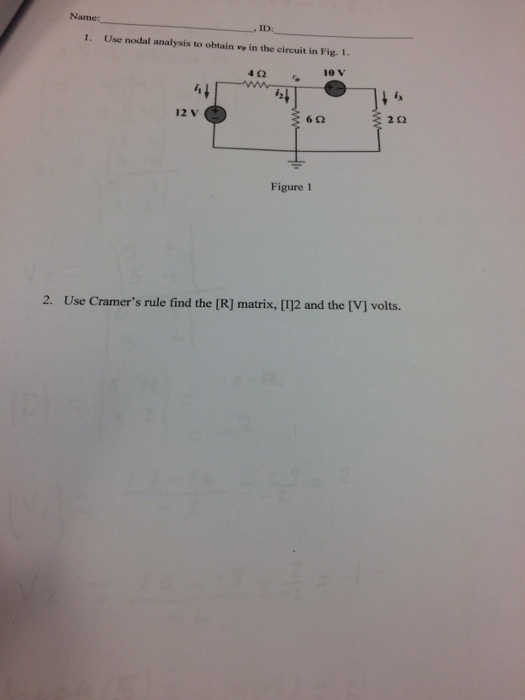 Solved Use nodal analysis to obtain v_e in the circuit in | Chegg.com Solved Use nodal analysis to obtain v_e in the circuit in | Chegg.com