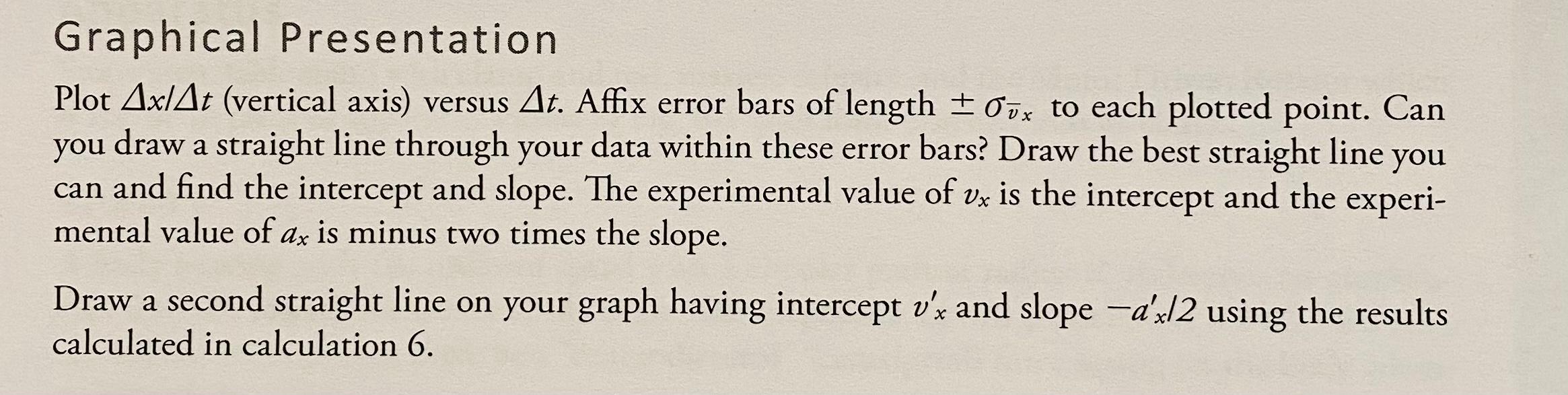 Solved 5 Experiment INSTANTANEOUS VELOCITY IN ONE DIMENSION | Chegg.com