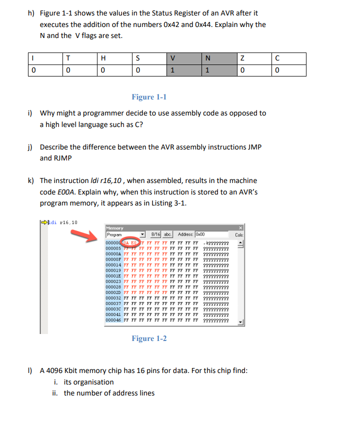 a) The following lookup-table was defined in assembly | Chegg.com