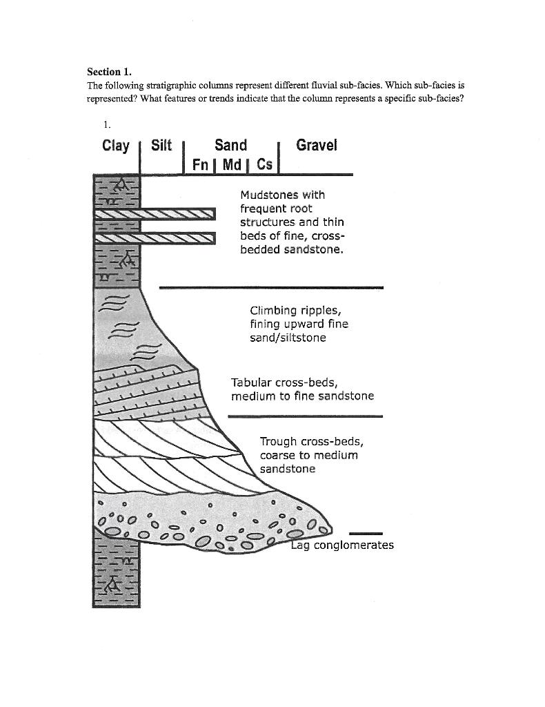 Sedimentary Environments Lab #8 Fluvial Systems | Chegg.com