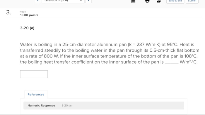 Solved 3. 1000 points value 3-20 (a) Water is boiling in a | Chegg.com