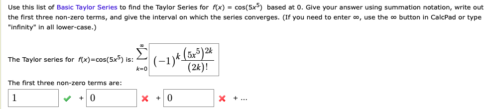 Solved Use this list of Basic Taylor Series to find the | Chegg.com