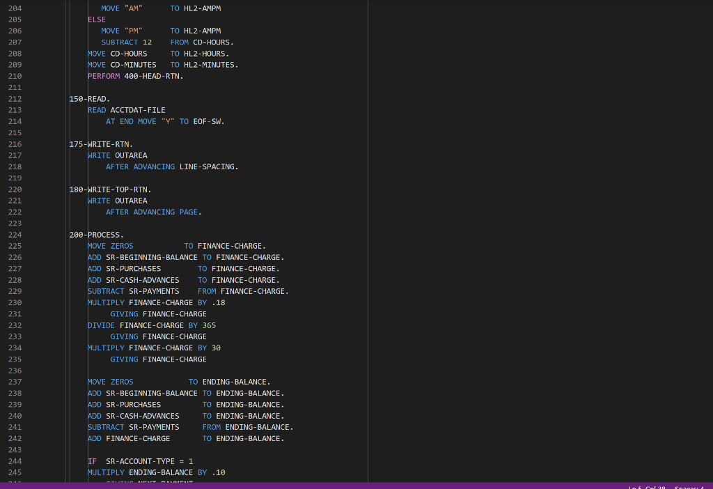 I need help with my COBOL project. I have finished | Chegg.com