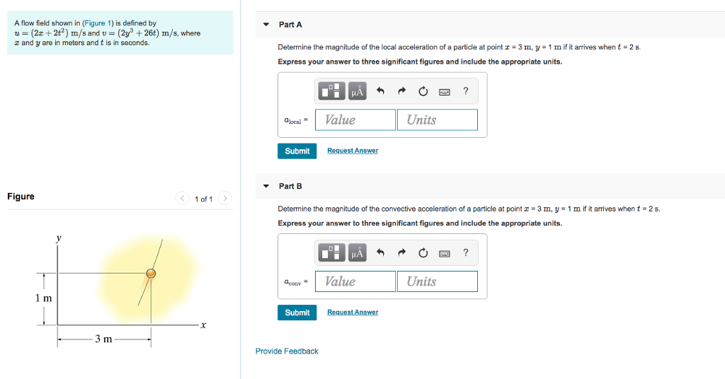 Solved A flow field shown in (Figure 1) is defined by u = | Chegg.com