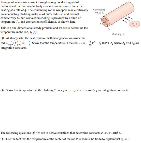 Passage of an electric current through a long | Chegg.com