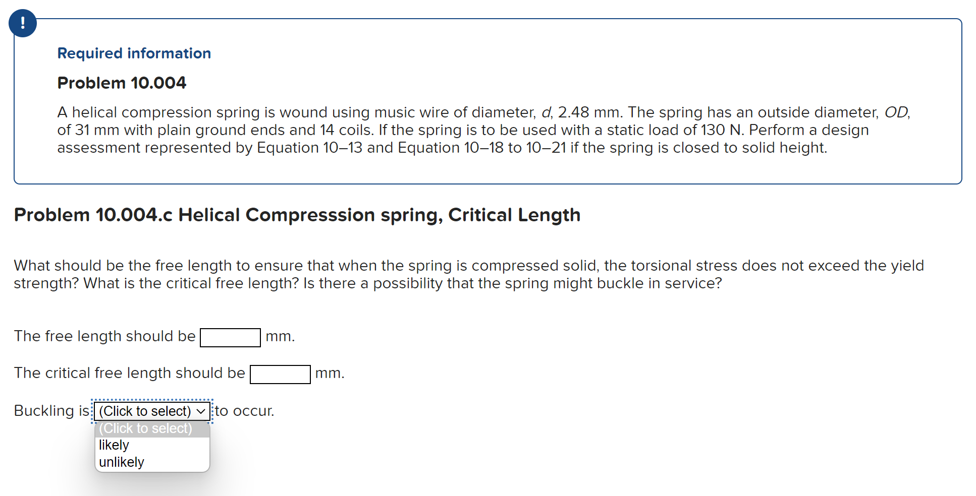 [Solved]: Required information Problem ( 10.004 ) A heli