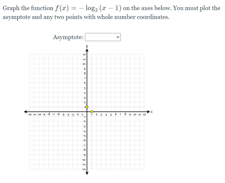 Solved Graph the function f(x) = - log2 (x :- log: (x – 1) | Chegg.com