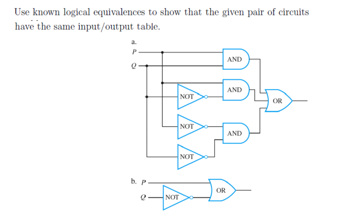 Solved Use known logical equivalences to show that the given | Chegg.com