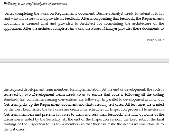 Problem Statement: Software Inspection and Reviews | Chegg.com