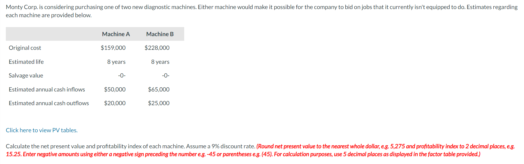 Solved Calculate the net present value and profitability | Chegg.com