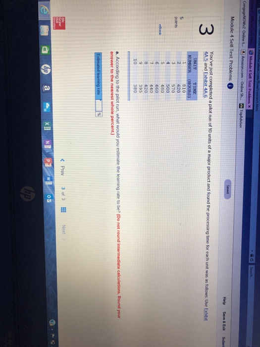 Solved Module 4 Self-Test: Problems Help 3 You've just | Chegg.com