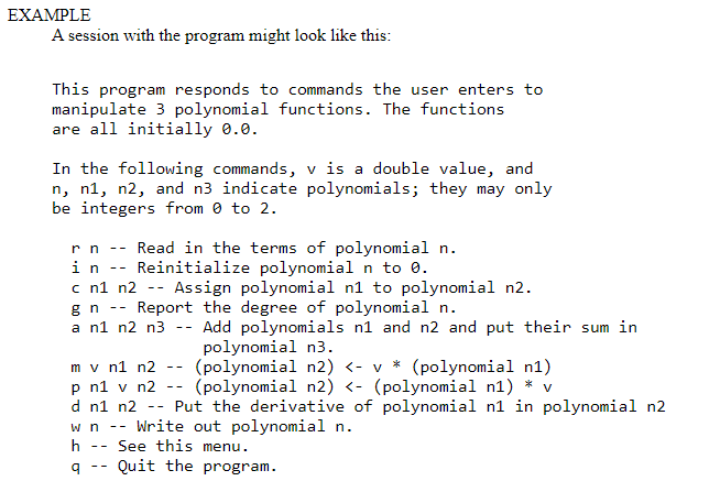 Solved TITLE REPRESENTING POLYNOMIAL FUNCTIONS WITH LINKED | Chegg.com