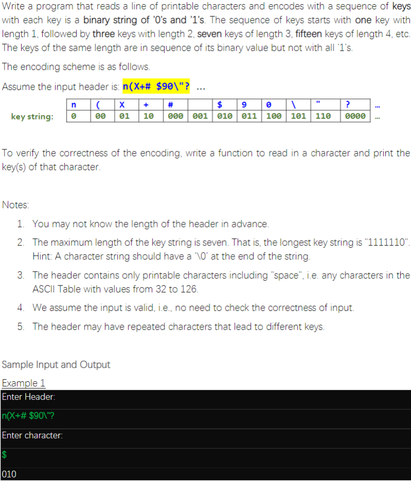 Solved Write a program that reads a line of printable | Chegg.com