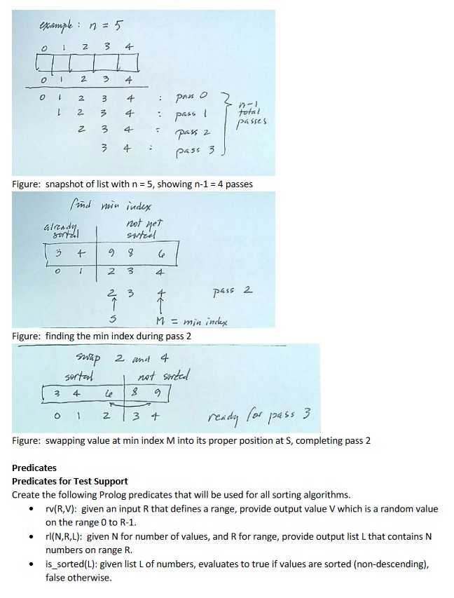 Solved COMP 333 Prolog Programming Project \#1: Sorting | Chegg.com