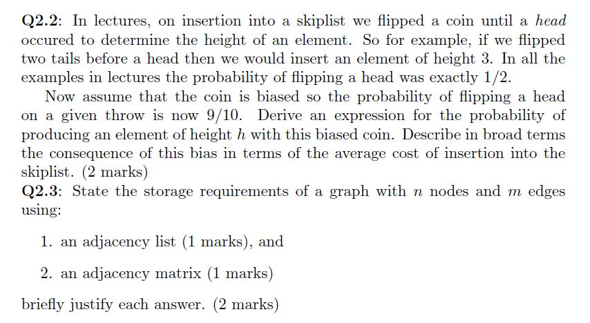 Solved 2 Question 2. Q2.1: A hash function, h(x), hashes a | Chegg.com