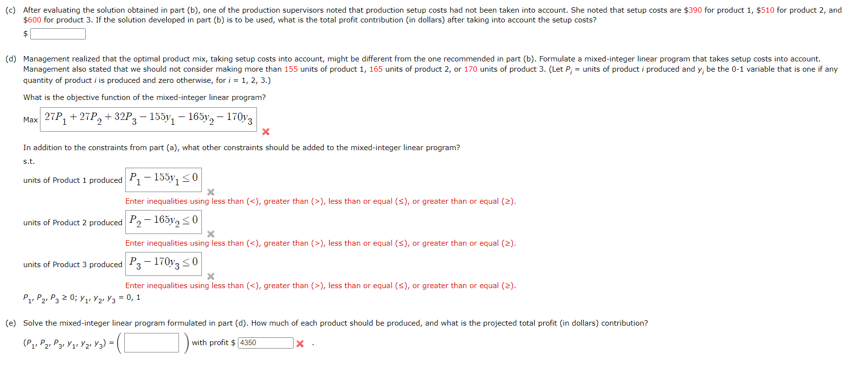 Solved (a) Formulate a linear programming model for | Chegg.com