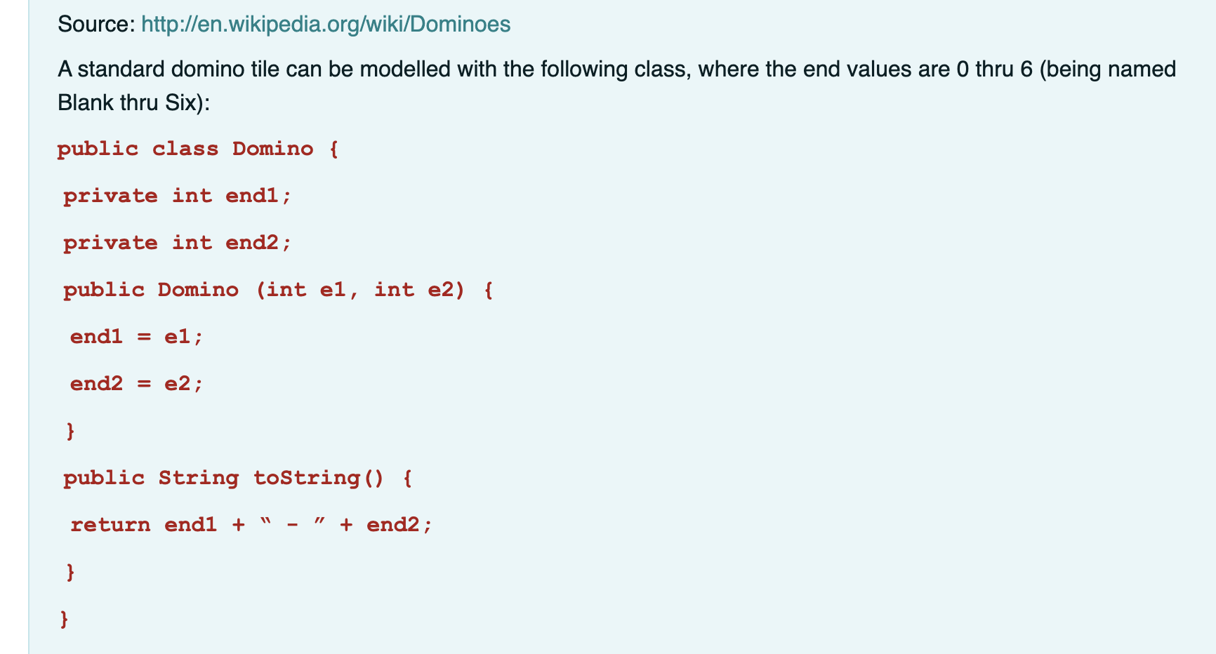 Source: http://en.wikipedia.org/wiki/Dominoes A | Chegg.com
