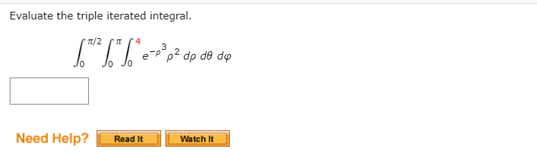 Solved Evaluate the triple iterated integral. | Chegg.com