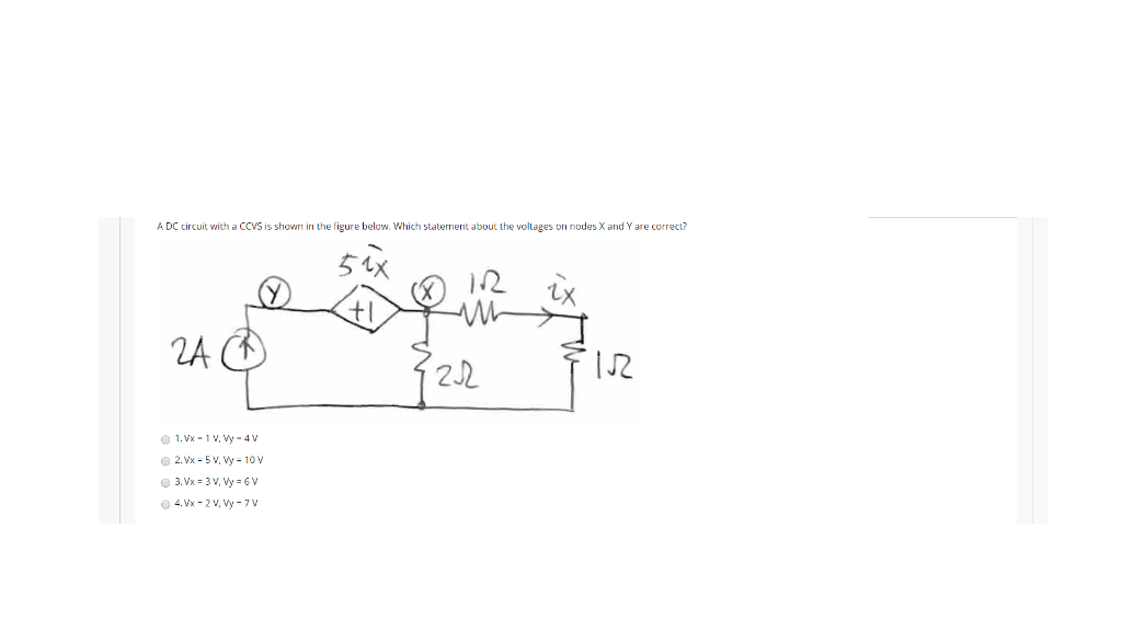 Solved A DC circuit with a CCVS is shown in the figure | Chegg.com