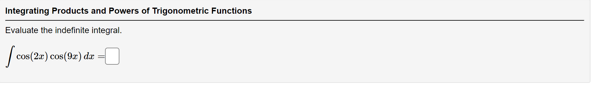 Solved Integrating Products and Powers of Trigonometric | Chegg.com