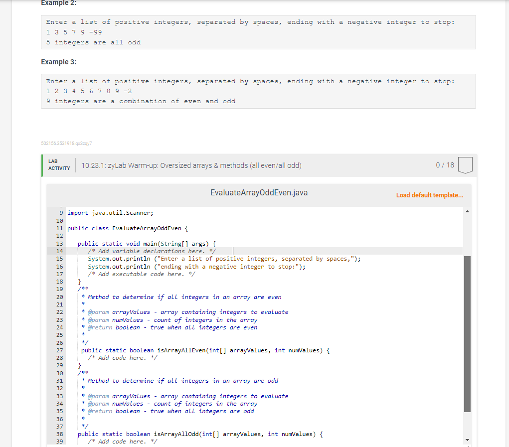 Solved BETA feature to see your program run with interleaved | Chegg.com