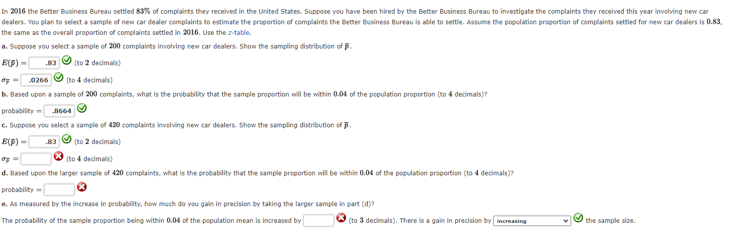 Solved the same as the overall proportion of complaints | Chegg.com