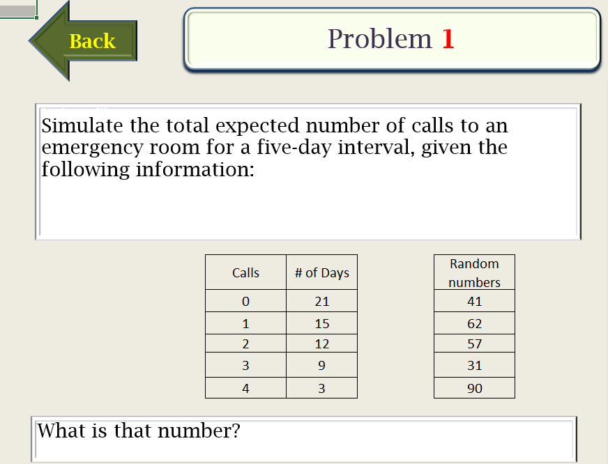 Solved Simulate the total expected number of calls to an | Chegg.com