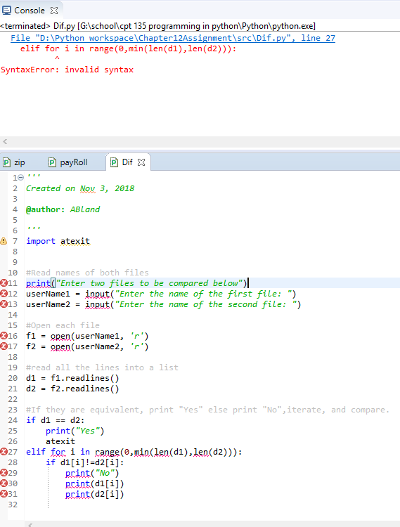 Solved In Python: Create a program called Dif. This | Chegg.com