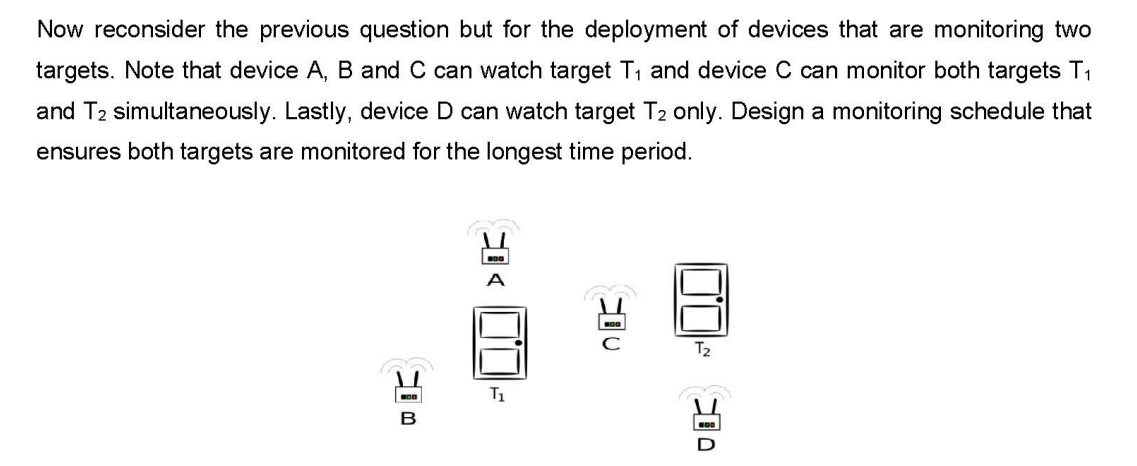 Solved Consider the scenarios, where four sensor devices (A, | Chegg.com