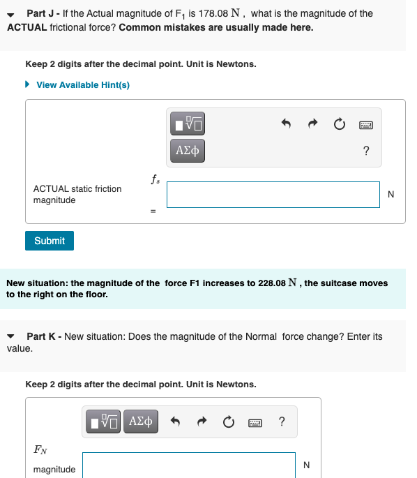 Solved Learning Goal: Application of Newton's Laws including | Chegg.com