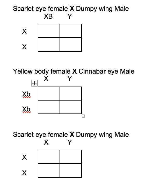 Solved Create Punnett squares showing the predicted results | Chegg.com