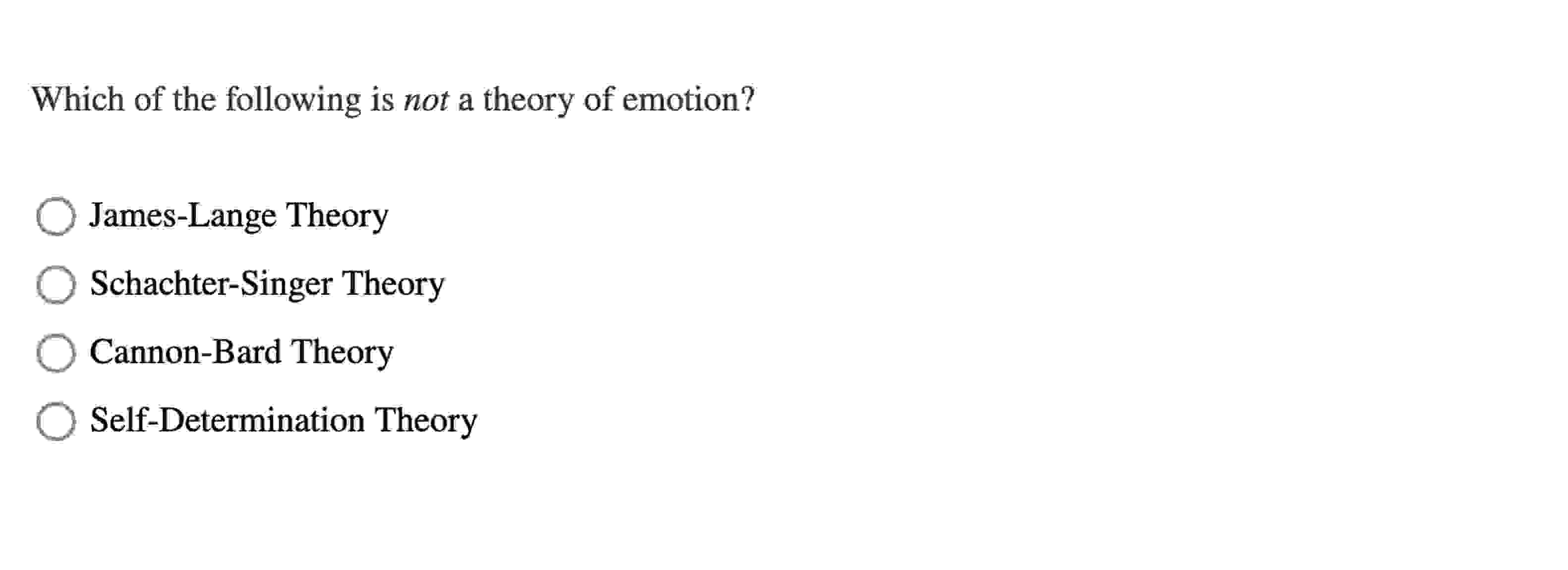Solved Which of the following is not a theory of | Chegg.com