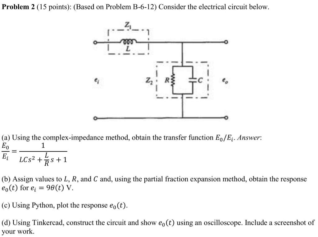 Solved Problem 2 (15 points): (Based on Problem B-6-12) | Chegg.com