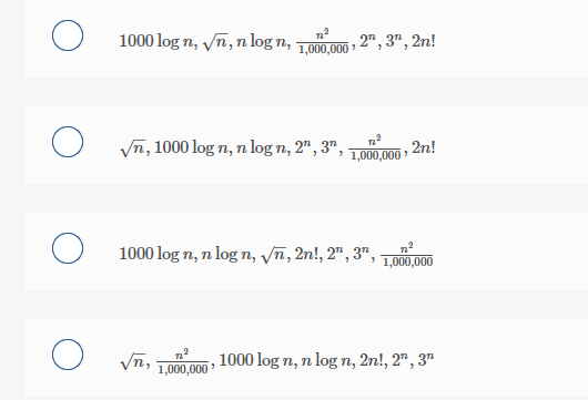 Solved Arrange functions in a list so that each function is | Chegg.com