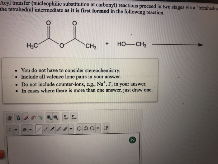Solved acyl transfer (nucleophilic substitution at carbonyl) | Chegg.com