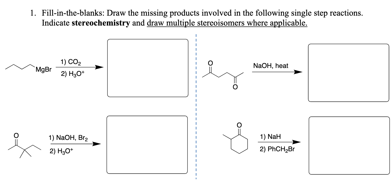 Solved 2. Starting with the molecules shown below, perform | Chegg.com