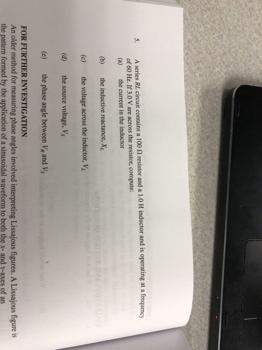 Solved 24 Series RL CircuitsCna Name READING Text, Sections | Chegg.com