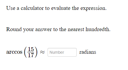 Solved Use a calculator to evaluate the expression. Round | Chegg.com
