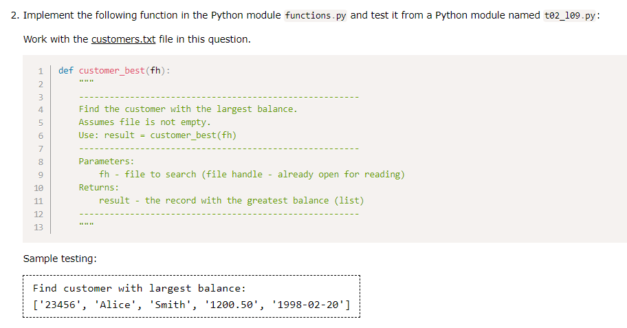 Solved Please Write A Program In Python That Satisfies The 