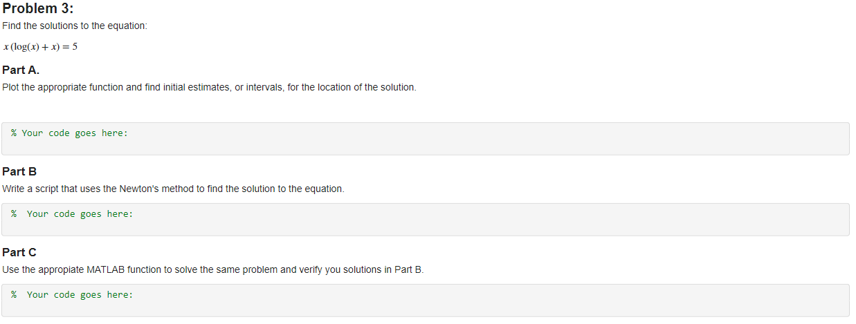 Solved Problem 3: Find the solutions to the equation: | Chegg.com